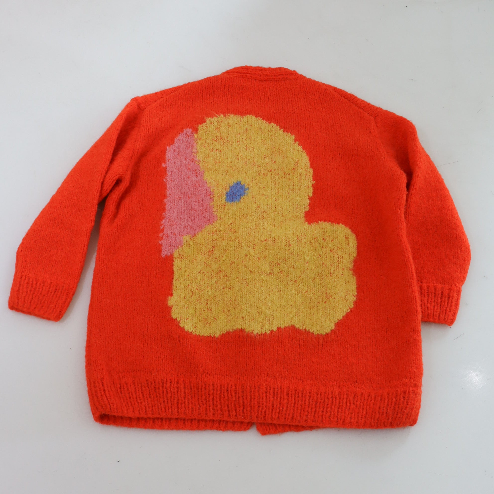 WILD ANIMALS HAND KNITTED CARDIGAN CROCODILE, DUCKLING – GIGINA